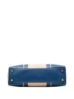 Prada 2013-2026 Saffiano Trimmed Canvas Tote Bag