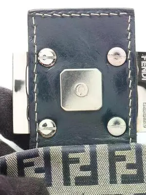 Fendi 2000s Ff Logo Mamma Baguette Shoulder Bag