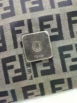 Fendi 2000s Ff Logo Mamma Baguette Shoulder Bag