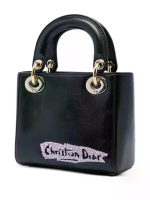 Dior Mini Lady Satchel With Beaded Embellishment
