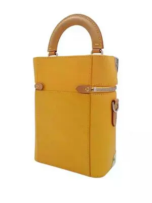 LOUIS VUITTON 2022 Leather Vertical Box Trunk Satchel