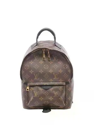 LOUIS VUITTON 2019 Monogram Palm Springs Pm Backpack - Brown