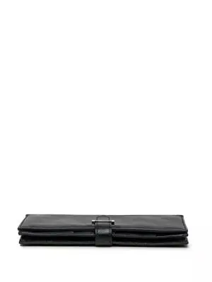 Hermès 2012 Chevre Mysore Bearn Soufflet Wallet Long Wallets