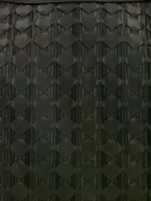 SERAPIAN Small Mosaico Woven Leather Tote Bag