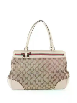 Gucci 2000s Mayfair Gg Canvas Tote Bag