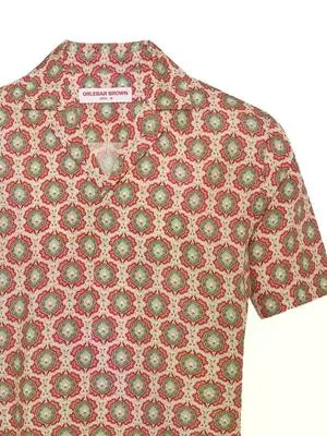 Orlebar Brown Geometric-print Camp-collar Shirt