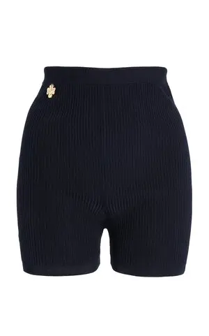 Saint Laurent Ribbed Knit Cycling Shorts