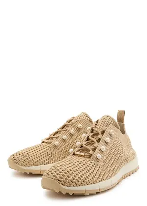 JIMMY CHOO Veles Mesh-knit Sneakers