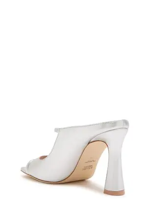 MALONE SOULIERS Rania 90 Metallic Leather Mules