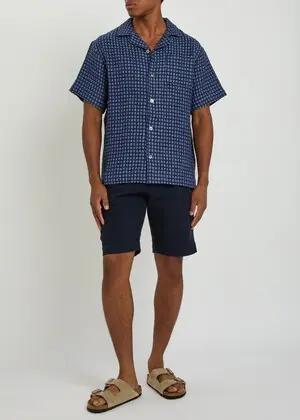 CHE Riita Textured Patterned Linen Shirt