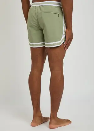 CHE Ché Striped Poplin Swim Shorts