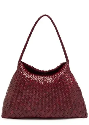 Dragon Diffusion Santa Maria Woven Leather Shoulder Bag - Brown
