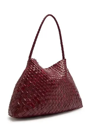 Dragon Diffusion Santa Maria Woven Leather Shoulder Bag