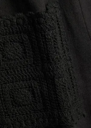 CHE Inigo Crot-trim Cotton And Linen-blend Shirt - Black