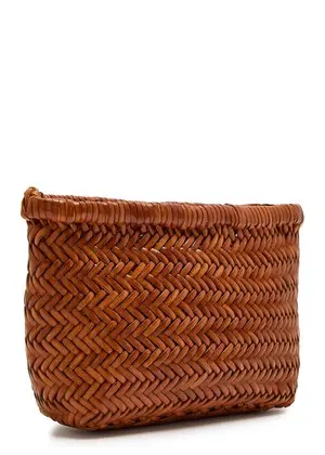 Dragon Diffusion Minsu Woven Leather Cross-body Bag
