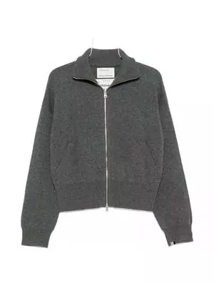 Extreme Cashmere Zip-up Knitted Sweater - Grey