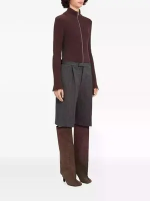 MAISON MARGIELA Striped Tailored Knee-length Shorts