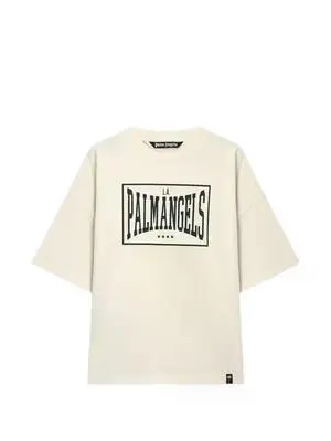 Palm Angels Box Logo Loose T-shirt - Neutrals