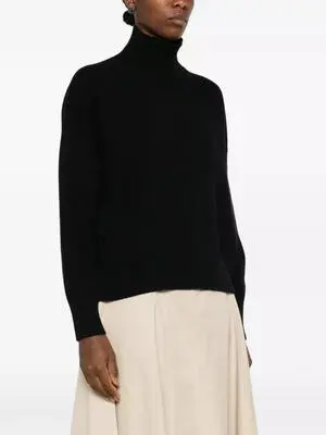 ARAGONA Roll-neck Ribbed-trim Sweater