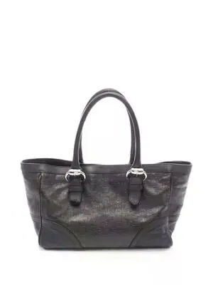 Gucci 2000s Horsebit Calf Leather Tote Bag - Brown