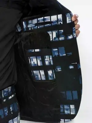 Off-White Windows-print Single-breasted Blazer