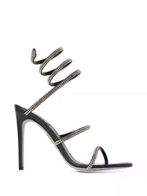 Rene Caovilla Embellished Spiral Stiletto Sandals
