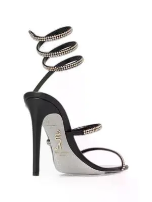 Rene Caovilla Embellished Spiral Stiletto Sandals
