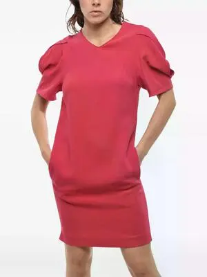 Stella McCartney Malia V-neck Puff Sleeve Mini Dress
