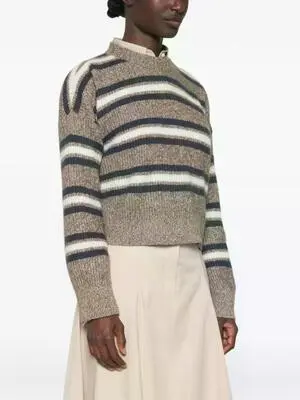 Brunello Cucinelli Striped Crew-neck Sweater