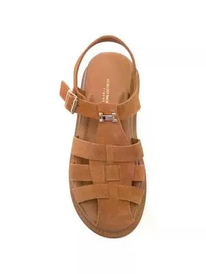SERGIO MORETTI FIRENZE Buckle-fastening Leather Sandals