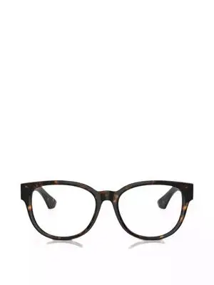 Burberry Tortoiseshell-effect Round Frame Eyeglasses - Brown