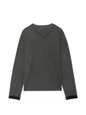 Zadig&Voltaire Monastir Henley T-shirt - Grey