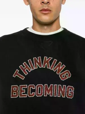 Sacai Slogan Print Sweatshirt
