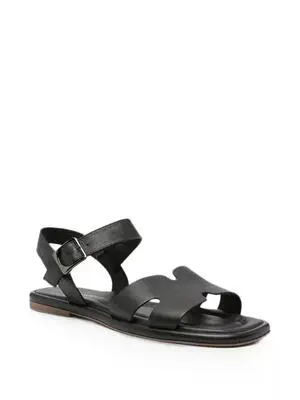 SERGIO MORETTI FIRENZE Leather Buckle Fastening Sandals