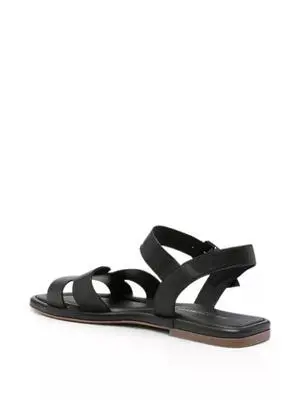 SERGIO MORETTI FIRENZE Leather Buckle Fastening Sandals