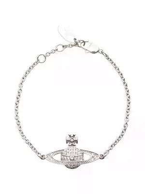 VIVIENNE WESTWOOD Mini Bas Relief Bracelet With Crystal Embellishments
