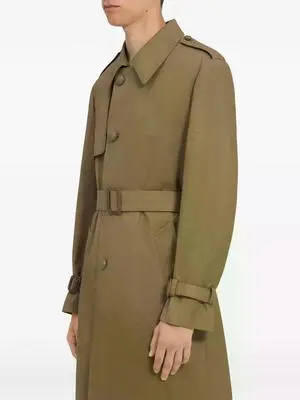 MAISON MARGIELA Coated Cotton Trench Coat