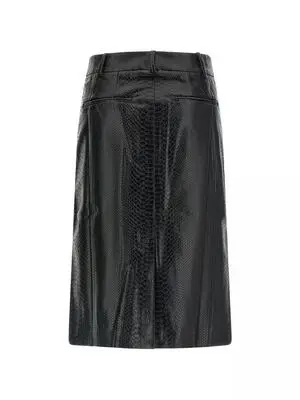 Andamane Snake-effect Midi Skirt