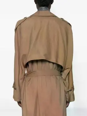 Saint Laurent Double-breasted Belted Trench Coat