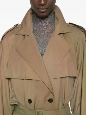 Saint Laurent Double-breasted Belted Trench Coat