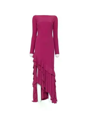 Moschino Ruffled Asymmetric Dress - Pink