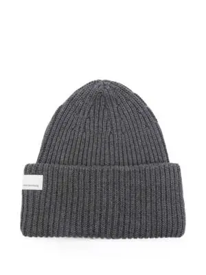 NINE:INTHE:MORNING Ribbed-knit Beanie Hat - Grey