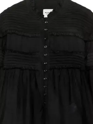 MARANT ETOILE Doane Ruffled Pleated Blouse