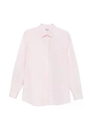 Moschino Embroidered-logo Shirt - Pink