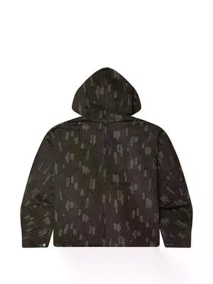 METALWOOD STUDIO Camouflage Print Zip-up Hoodie