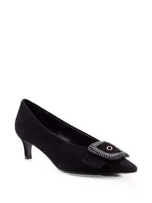 Roberto Festa Mirella Braided Detail Pointed Toe Pumps - Black