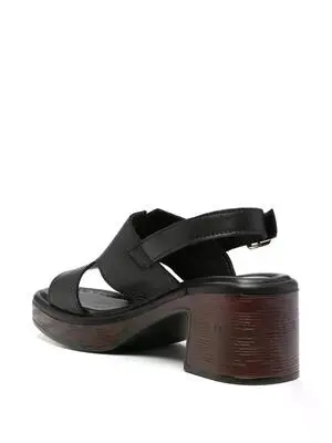 SERGIO MORETTI FIRENZE Buckle-fastening Platform Sandals