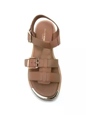 SERGIO MORETTI FIRENZE Buckle-fastening Leather Sandals