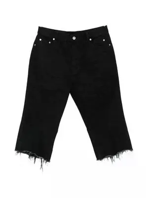 Rick Owens Bolan Cropped Raw-cut Jeans