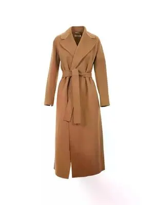 Max Mara Belted Notch-lapel Coat - Neutrals